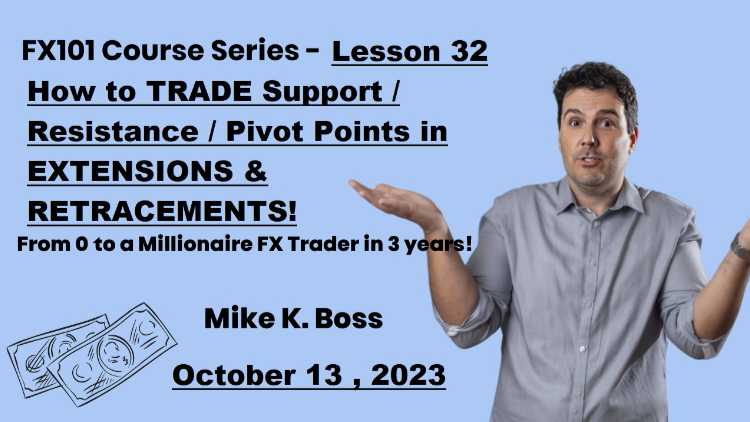 FULL FOREX COURSE - Lesson 32 - How to TRADE Support/Resistance/Pivot ...